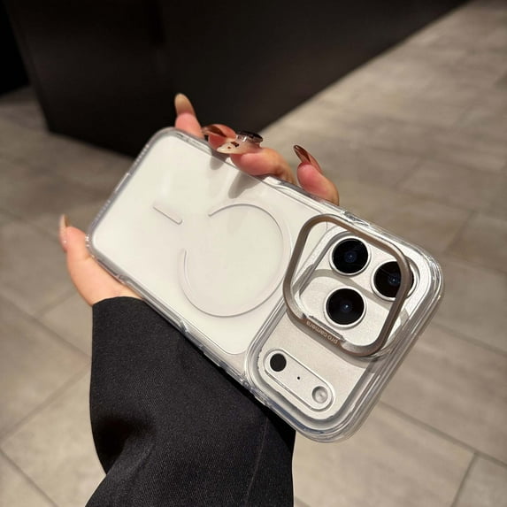 Case for iPhone 16 with Metal Camera Kickstand, Compatible with MagSafe ...
