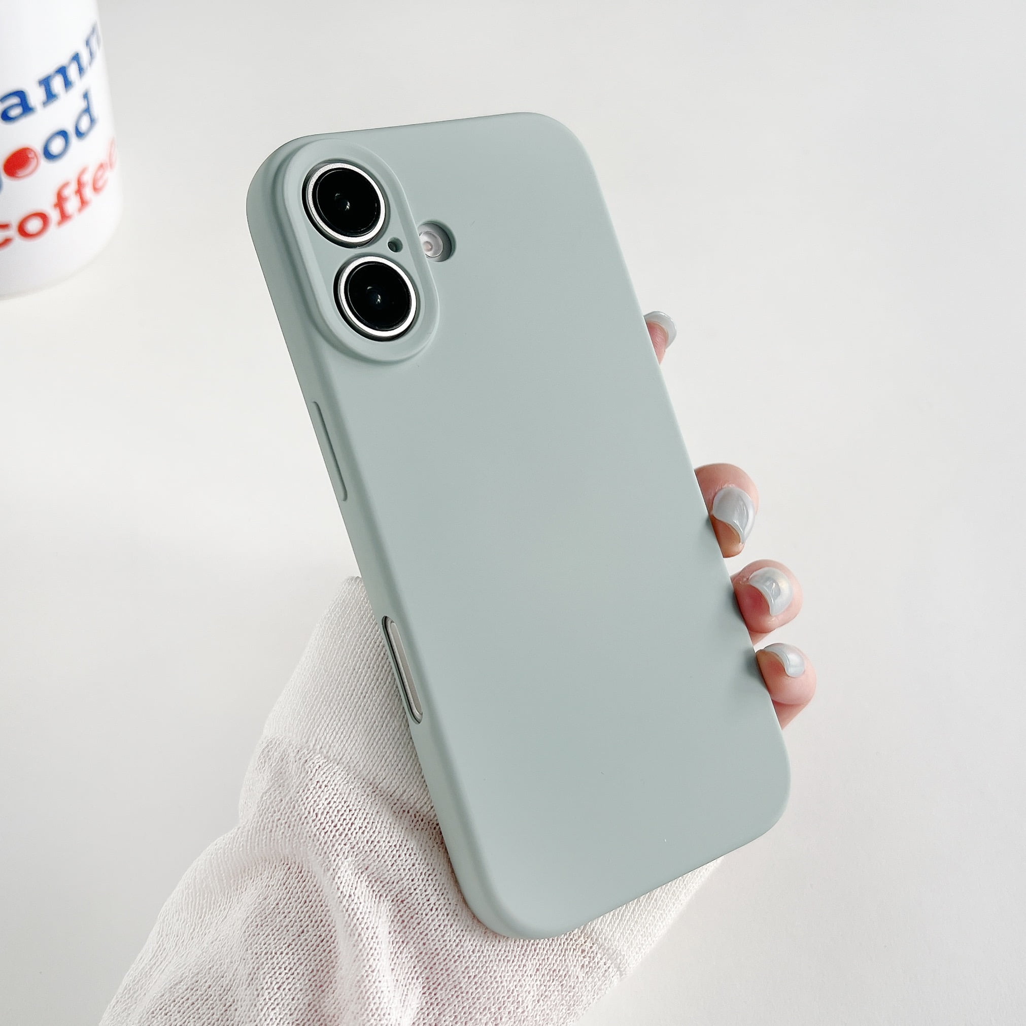 Case for iPhone 16 Plus, Liquid Silicone Phone Cover with Anti-Scratch ...