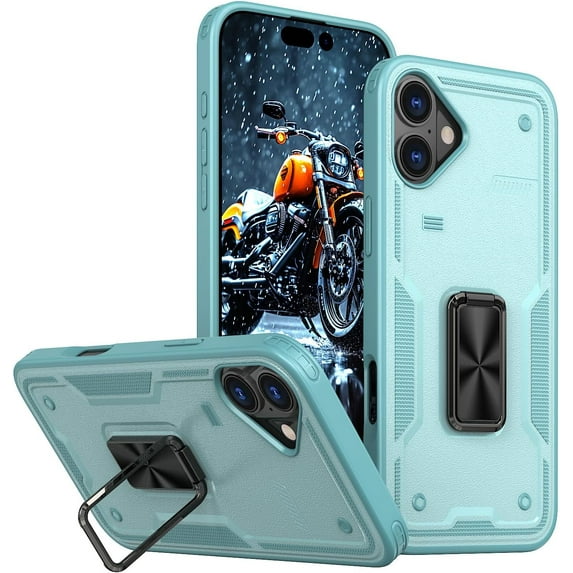 Case for iPhone 16 Plus,Military Grade [Built-in Kickstand] Magnetic ...