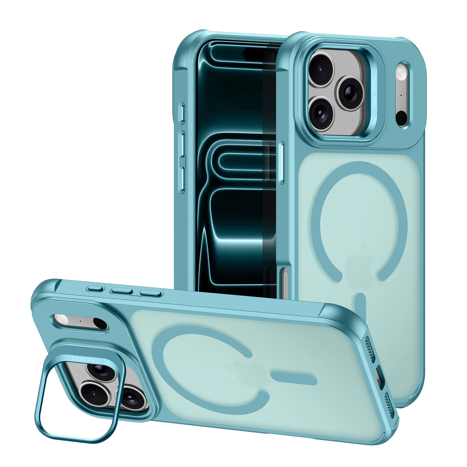 Case for iPhone 16 Pro, Compatible with Magnetic Charging, Hybrid TPU ...