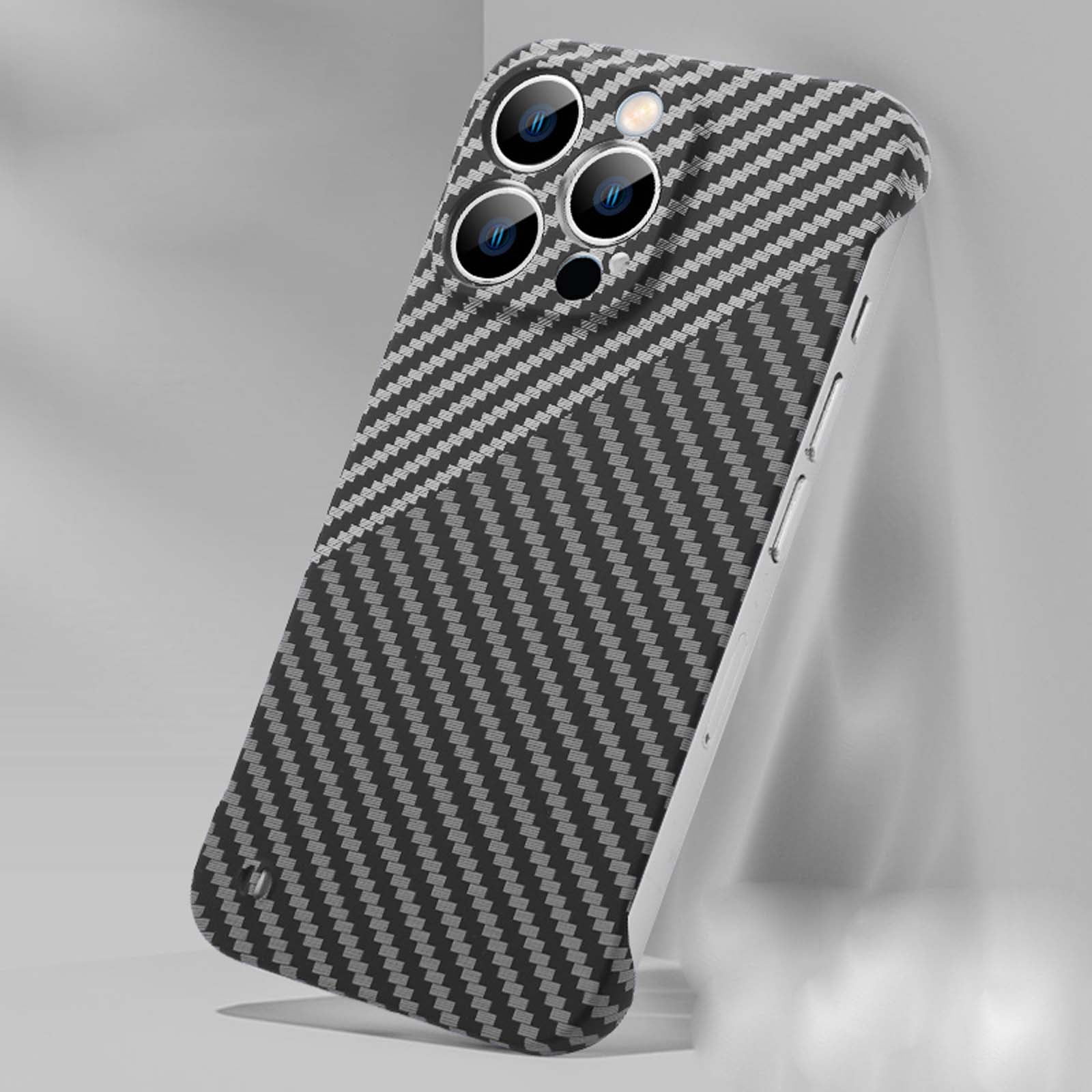 Case for iPhone 16 Pro Max Exposed Sides for Comfort, Fiber Pattern ...