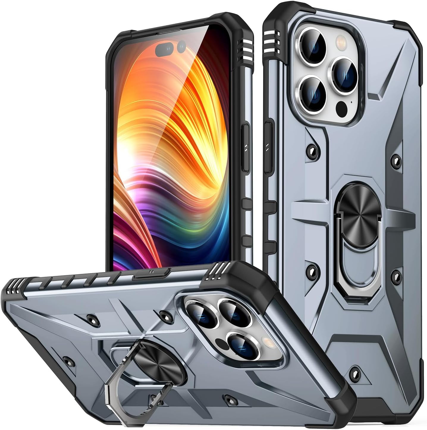 Case for iPhone 16 Pro Max,Military Grade Drop Full-Body Shockproof ...