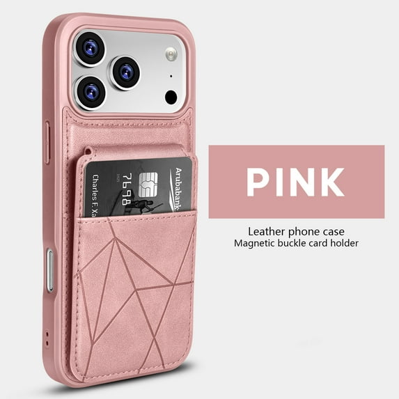 Case for iPhone 16 Wallet Case with Flip Kickstand, Credit Card Holder ...