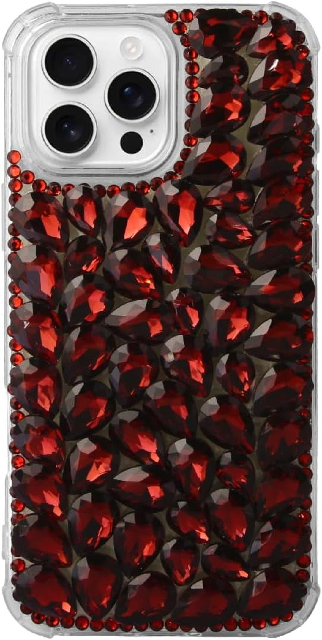 Case for iPhone 16,iPhone 16 Case,3D Handmade Sparkle Stunning Stones ...