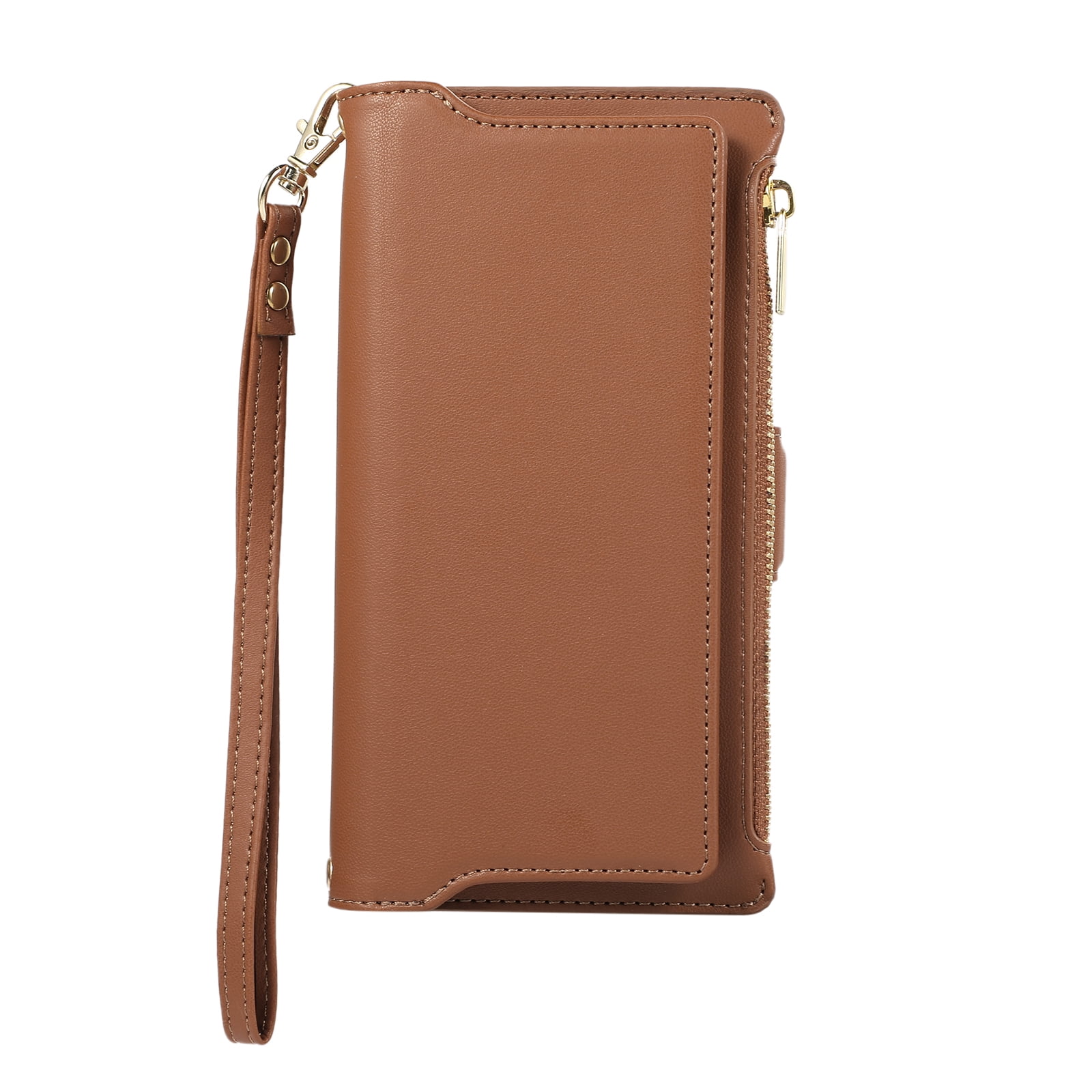 Case for iPhone 16 wallet case, PU leather zipper wallet mobile phone ...