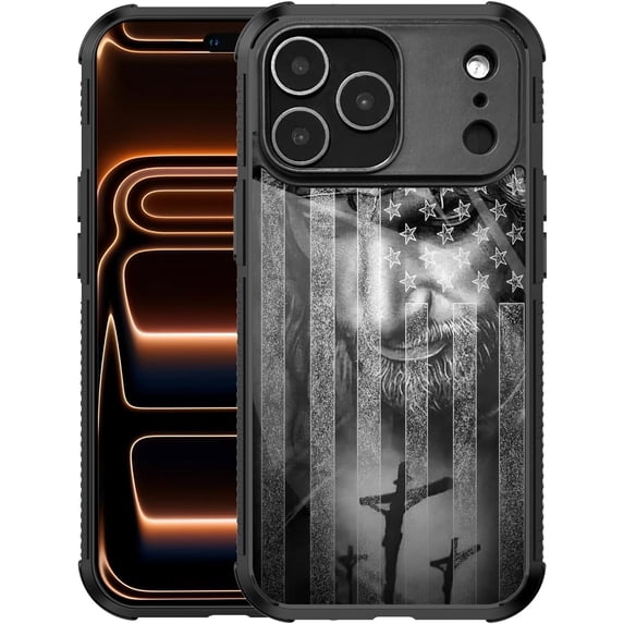 Case for iPhone 17 Air Case,Dark Gray American Flag Case for iPhone 17 ...