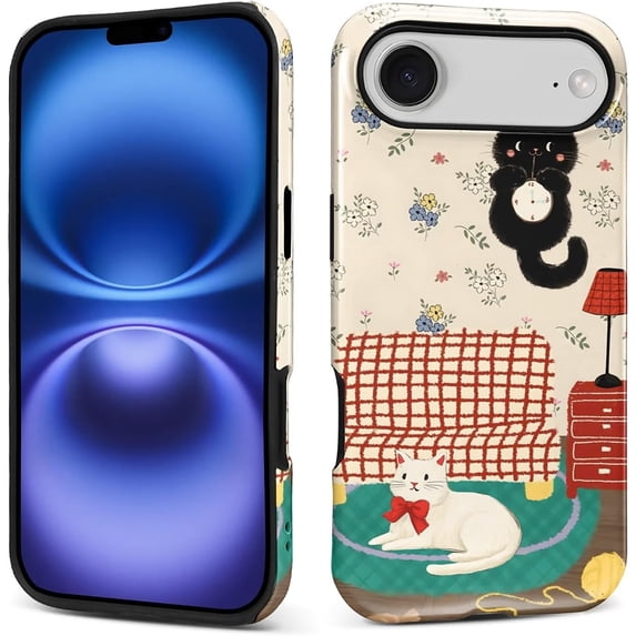 Case for iPhone 17 Air,Hybrid Dual Protection Soft TPU Hard PC ...