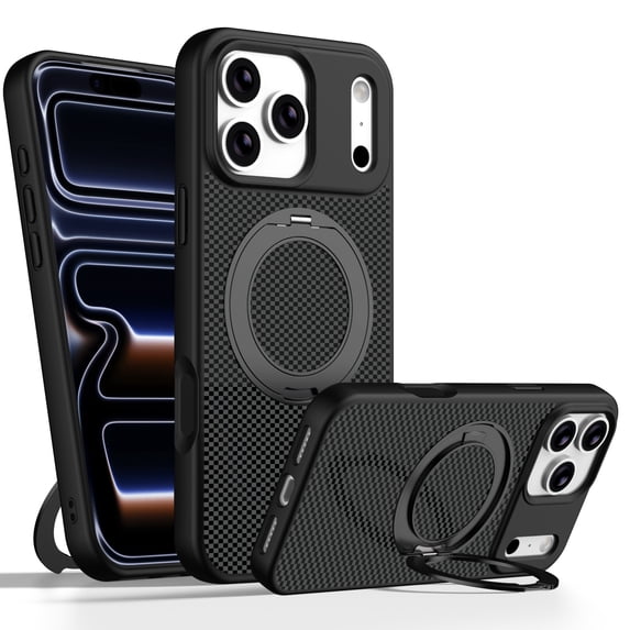 Case for iPhone 17, Compatible with MagSafe, Magnetic Rotating Ring ...