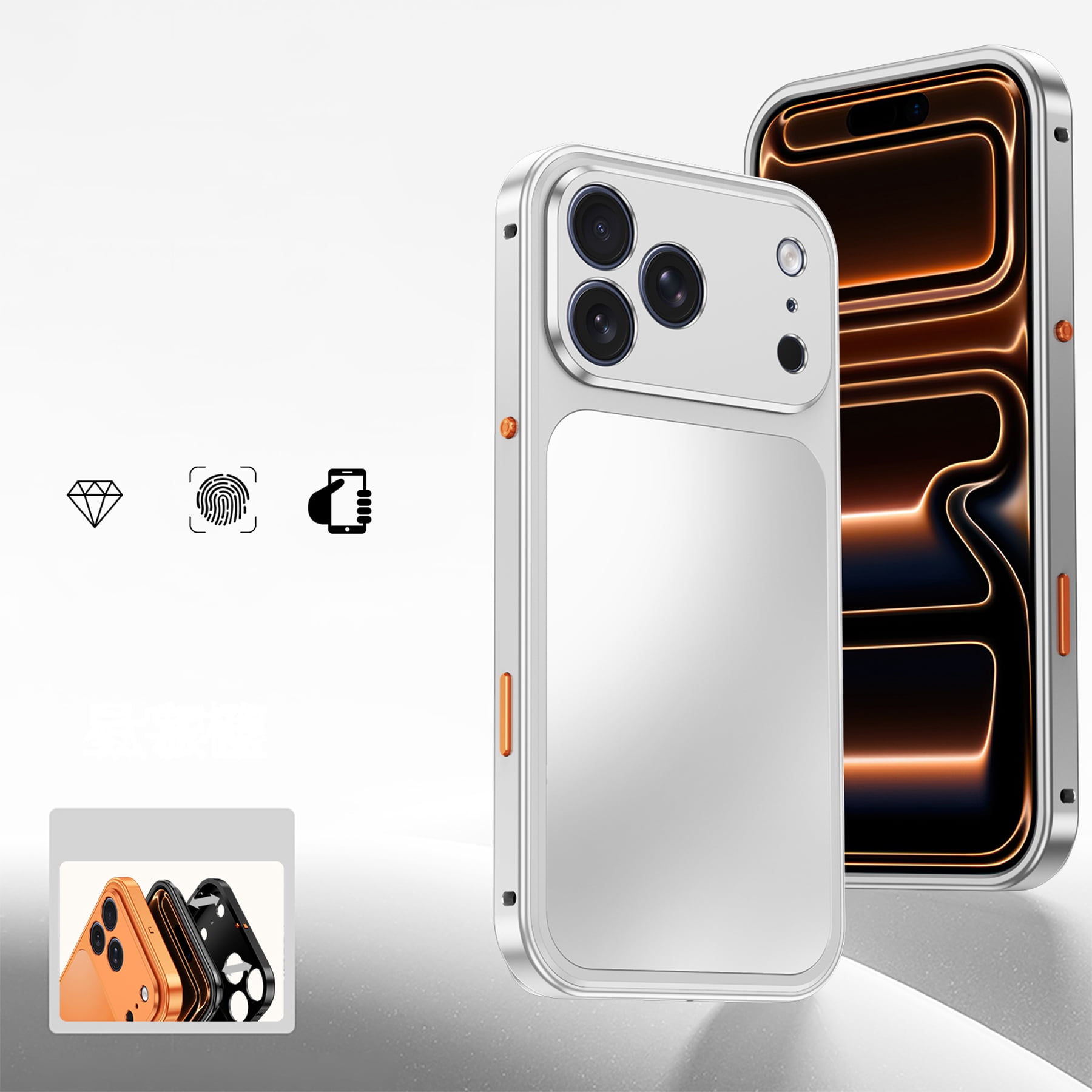 Case for iPhone 17 Pro, Compatible with MagSafe, Metal Shockproof ...