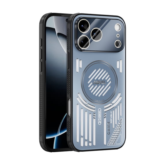 Case for iPhone 17 Pro, Hollowed-out Metal + Hard PC Magnetic ...