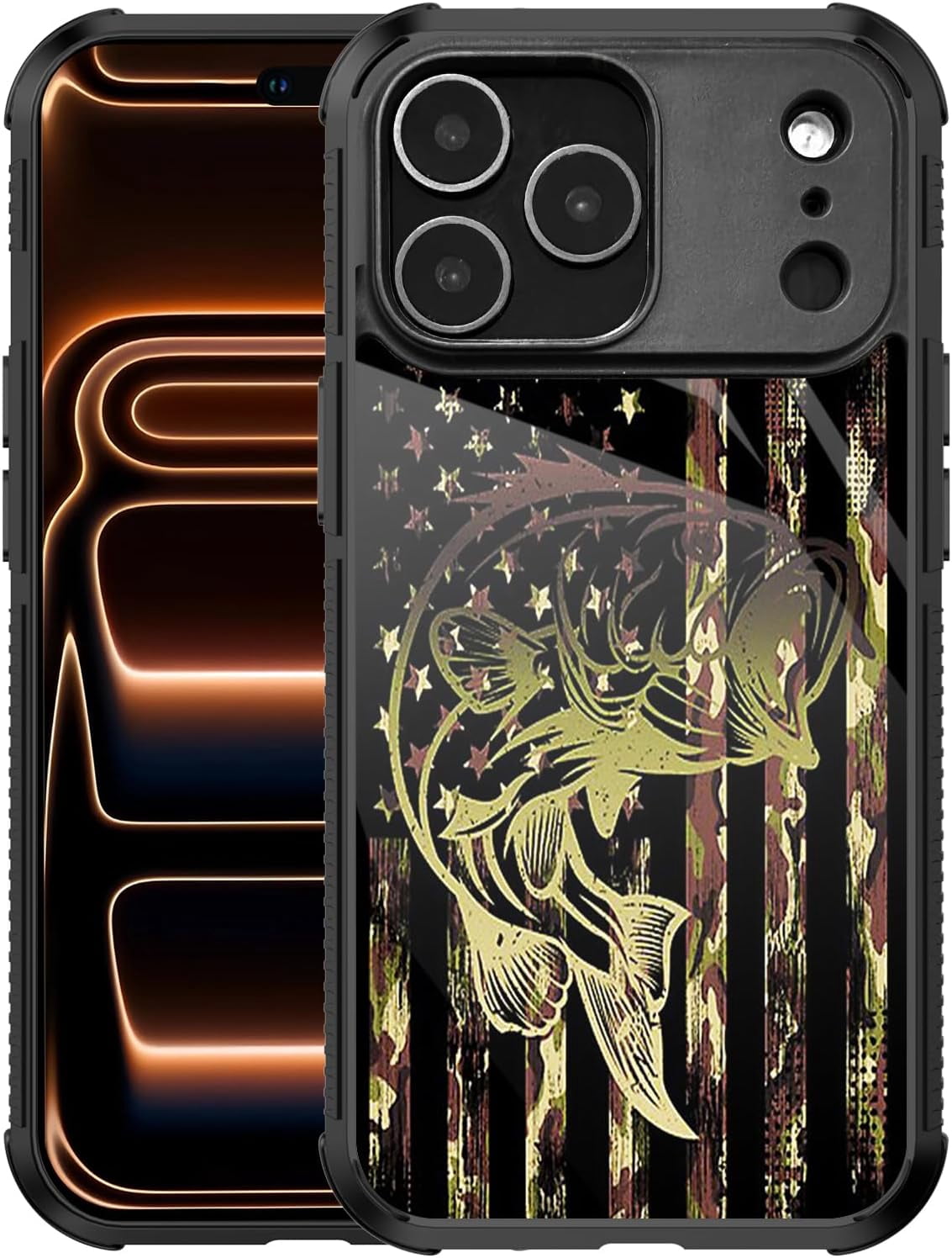 Case for iPhone 17 Pro Max Case,Camo Flag Fishing Case for iPhone 17 ...