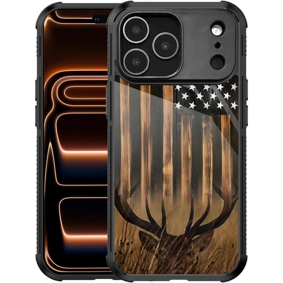 Case for iPhone 17 Pro Max Case,Deer American Flag Case for iPhone 17 ...