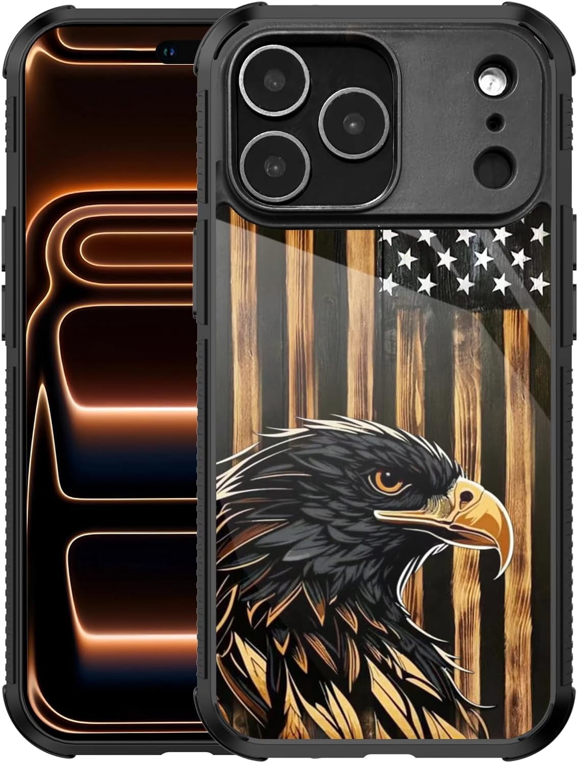 Case for iPhone 17 Pro Max Case,Eagle American Flag Case for iPhone 17 ...