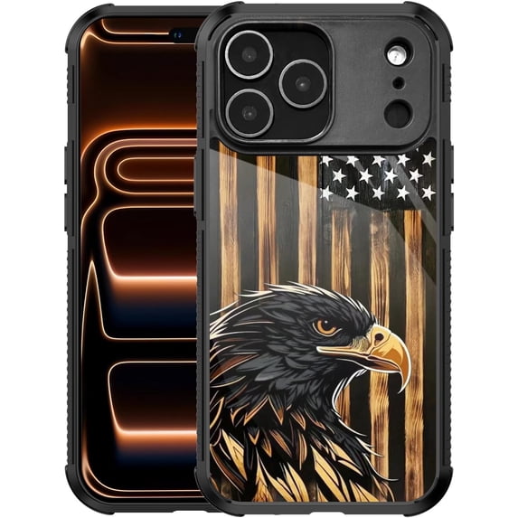 Case for iPhone 17 Pro Max Case,Eagle American Flag Case for iPhone 17 ...