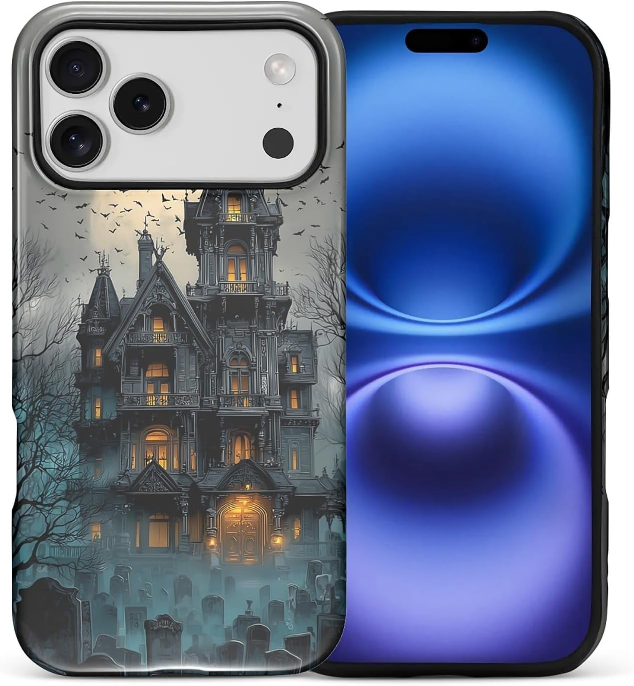 Case for iPhone 17 Pro Max, Halloween Haunted House Spooky Lovers ...