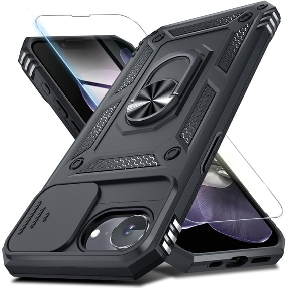 Case for iPhone 17e & iPhone 16e Phone Cover Built in Slide Camera Lens ...