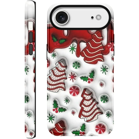 Case for iPhone Air 6.5'', Cute Colorful Christmas Tree Phone Case ...