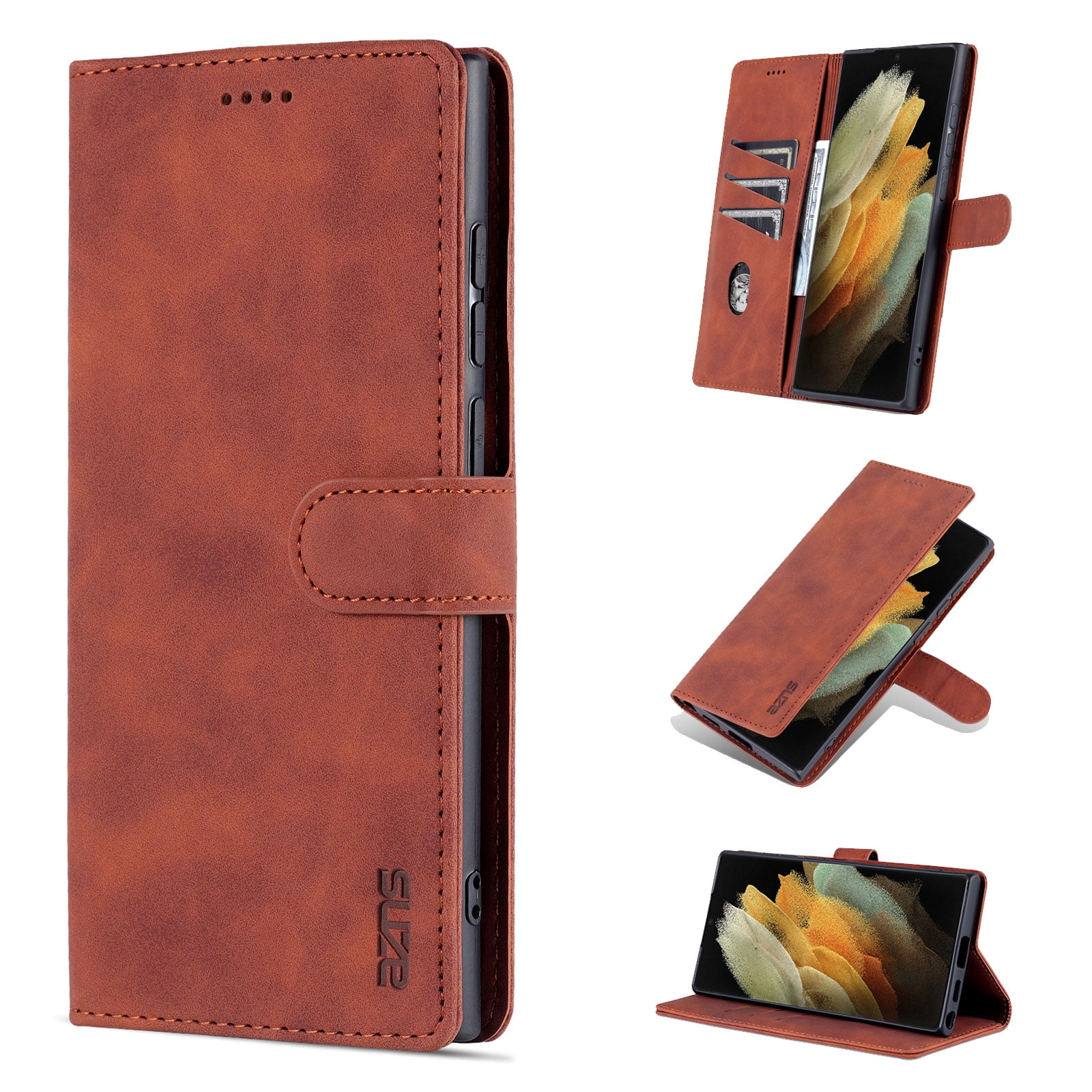 Case for iPhone Air, Leather iPhone Air Wallet Magnetic Book Protection ...