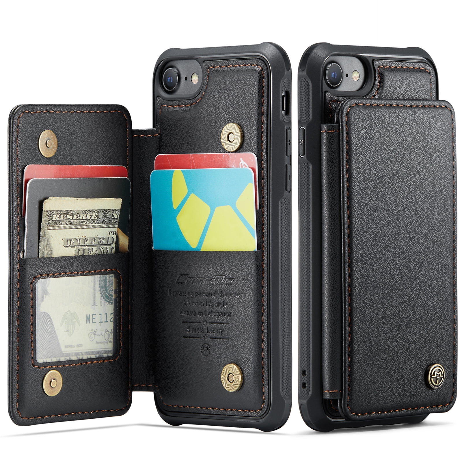 Case for iPhone SE 3 Wallet 2022, iPhone 8 Wallet, iPhone SE Wallet ...