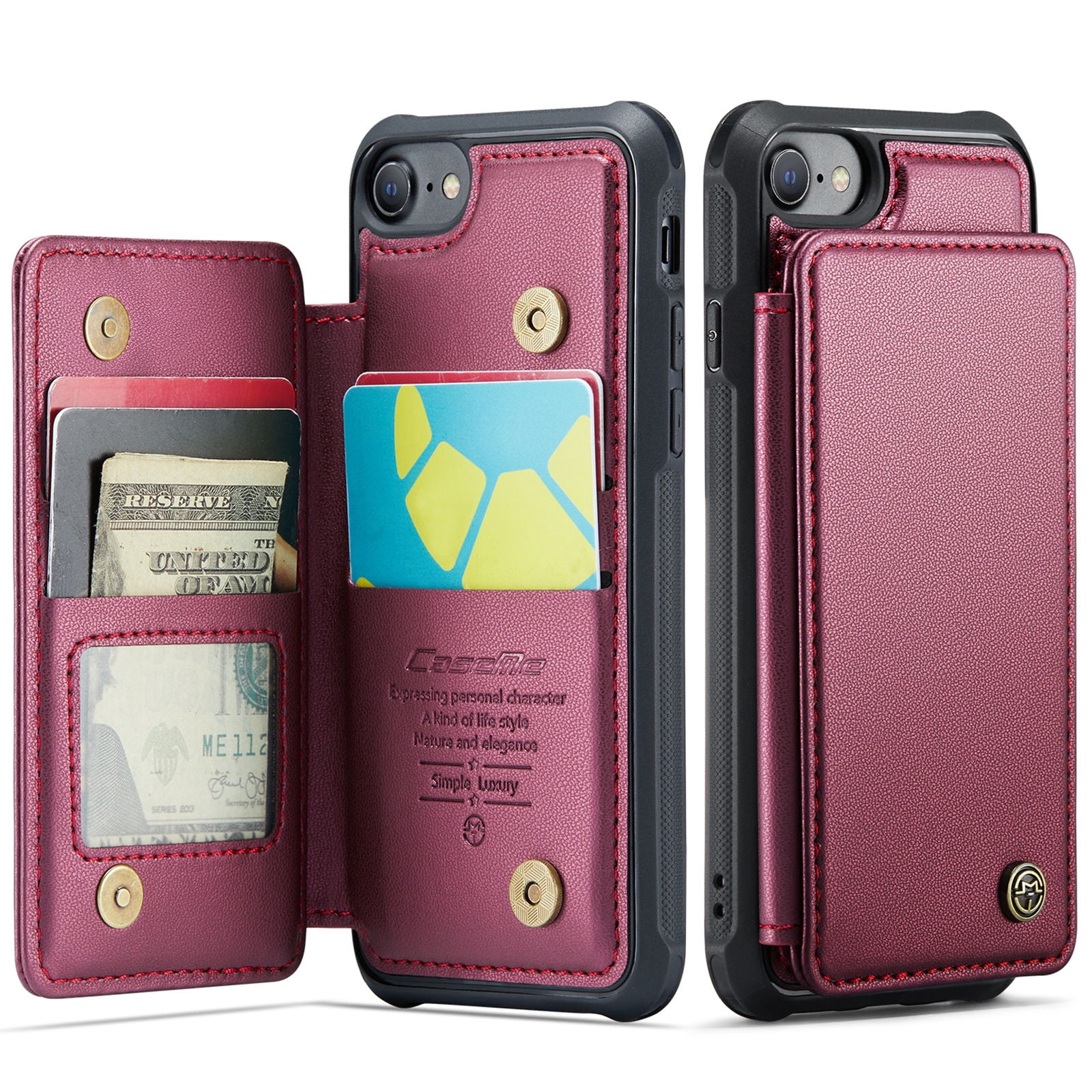 Case for iPhone SE 3 Wallet 2022, iPhone 8 Wallet, iPhone SE Wallet ...