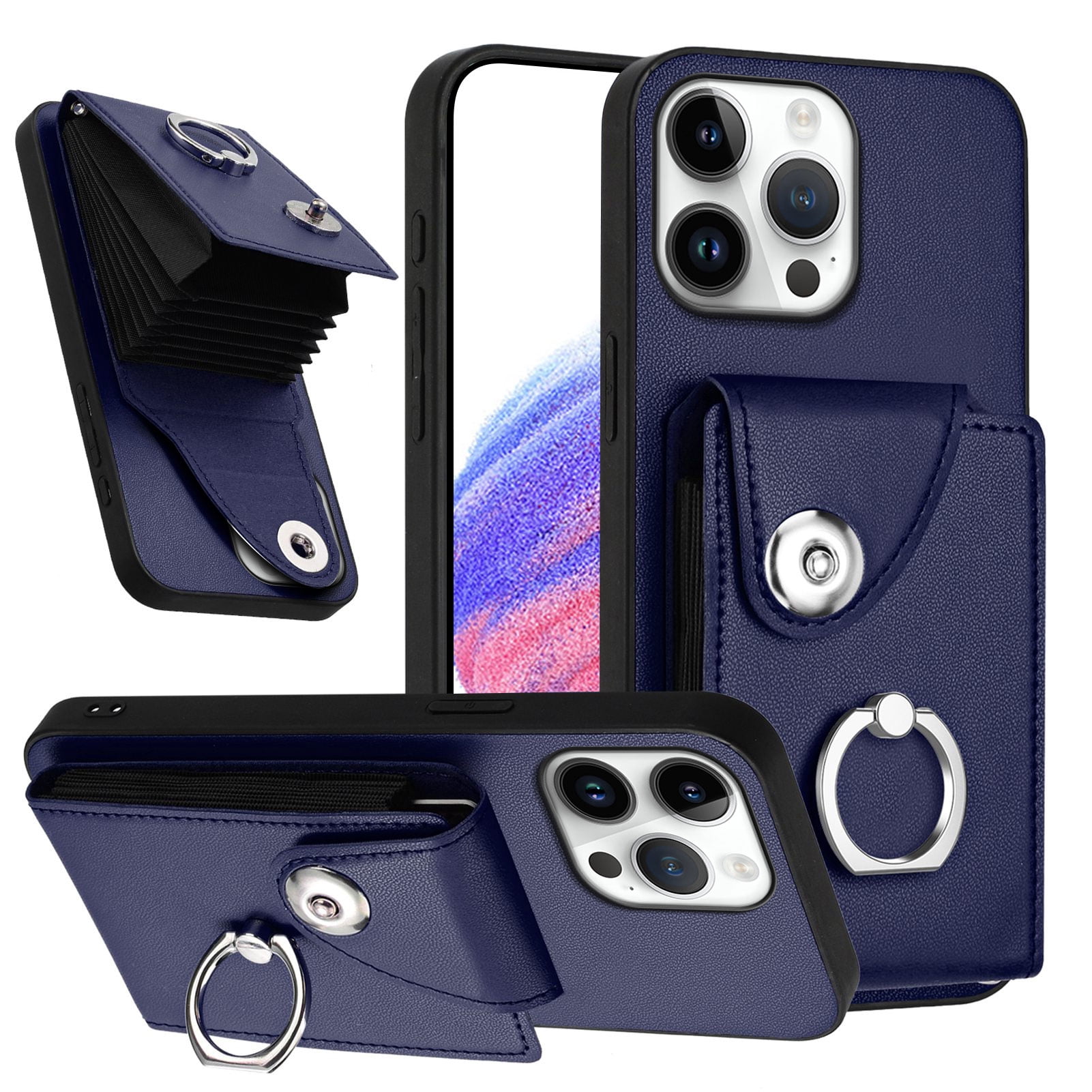 Case for iPhone XR Mobile phone case, wallet with card clip, magnetic ...