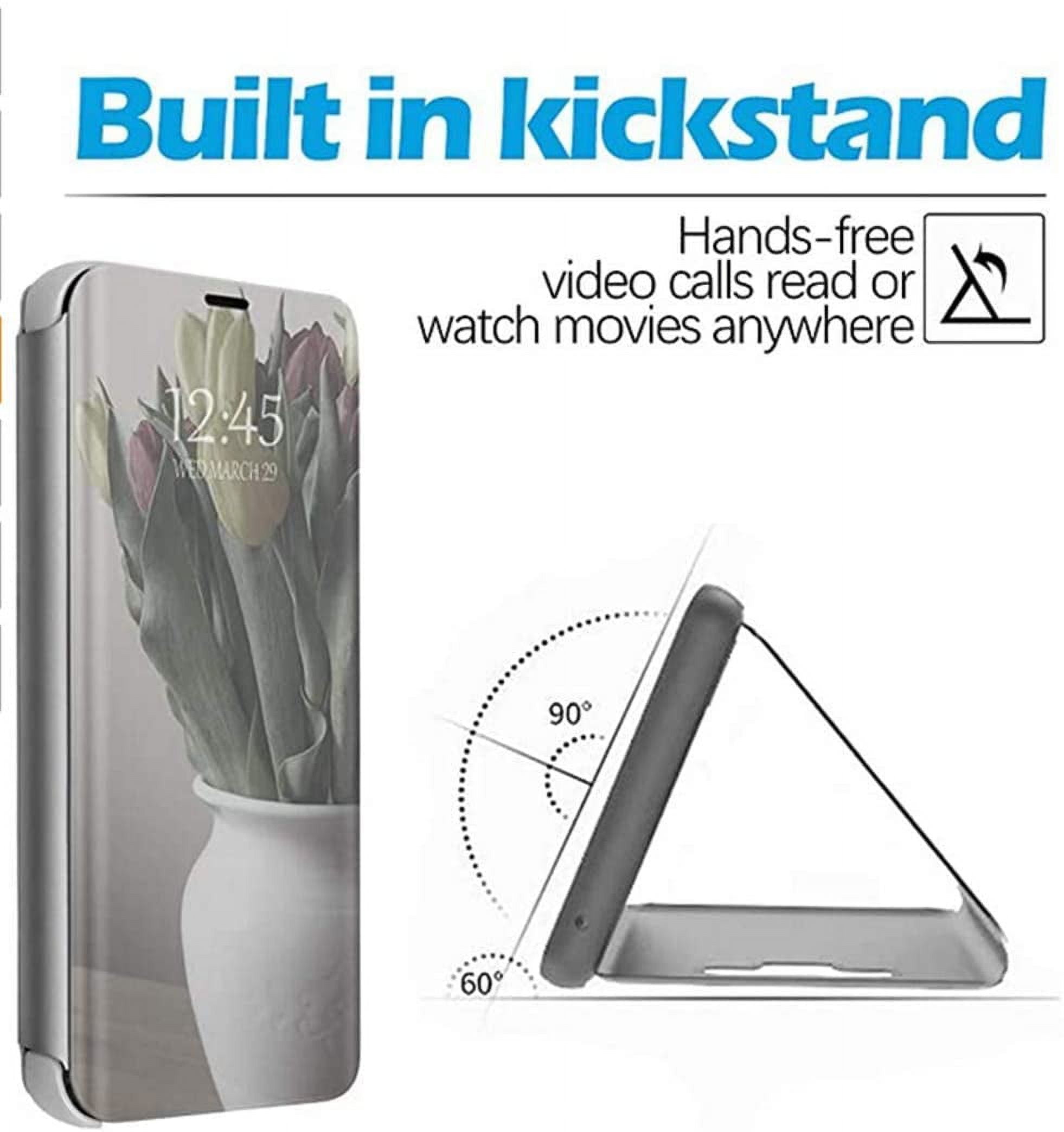 Case for iphone 13 Pro Case Mirror Design Clear View Flip Bookstyle ...