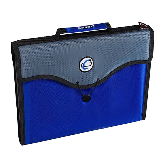 Case-it 13-Pocket Accordian File Organizer with Handle and Shoulder ...
