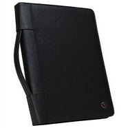 Samsill Contrast Stitch Leather Padfolio, 8.5"x11" Writing Pad Included ...
