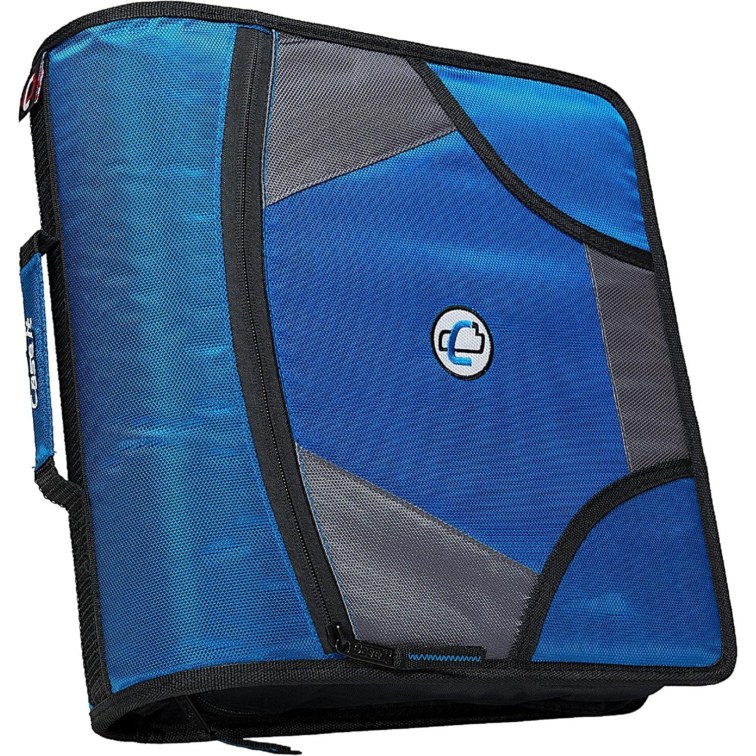 Case it King Size Mighty Zip Tab Binder, 3 Rings, 4" Capacity, 11 X 8.5, Blue - Walmart.com