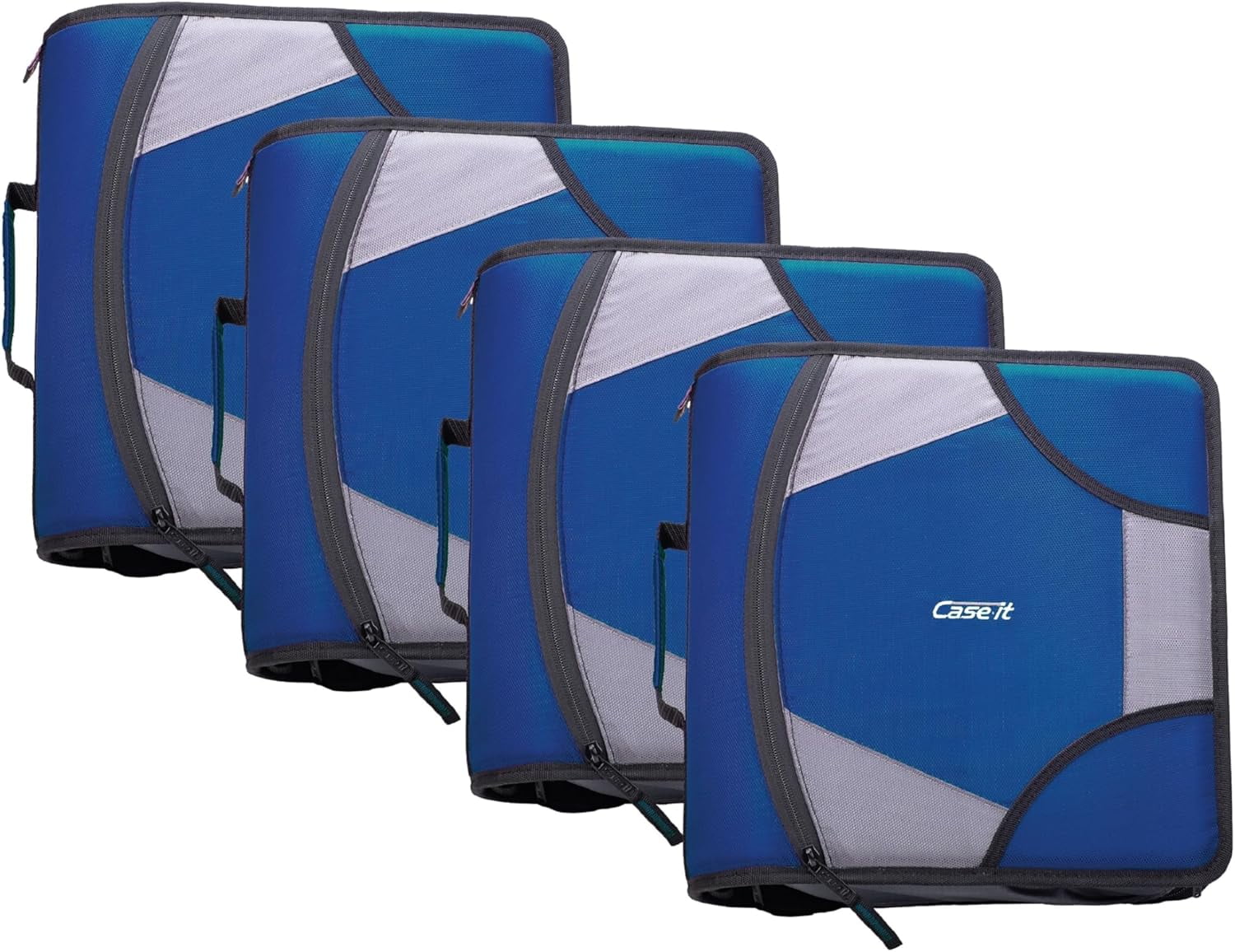 Case it King Size Mighty Zip Tab Binder, 3 Rings, 4" Capacity, 11 X 8.5, Midnight Blue - Walmart.com