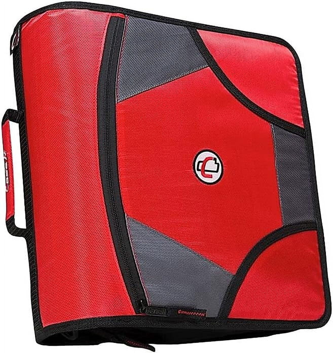 Case-it The King Sized Zip Tab Zipper Binder - 4 Inch D-Rings - 5 ...