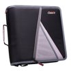 Case It 1.5"' Dual D-Ring Z-shaped Zipper Binder, 3" capacity, Black, Z ...