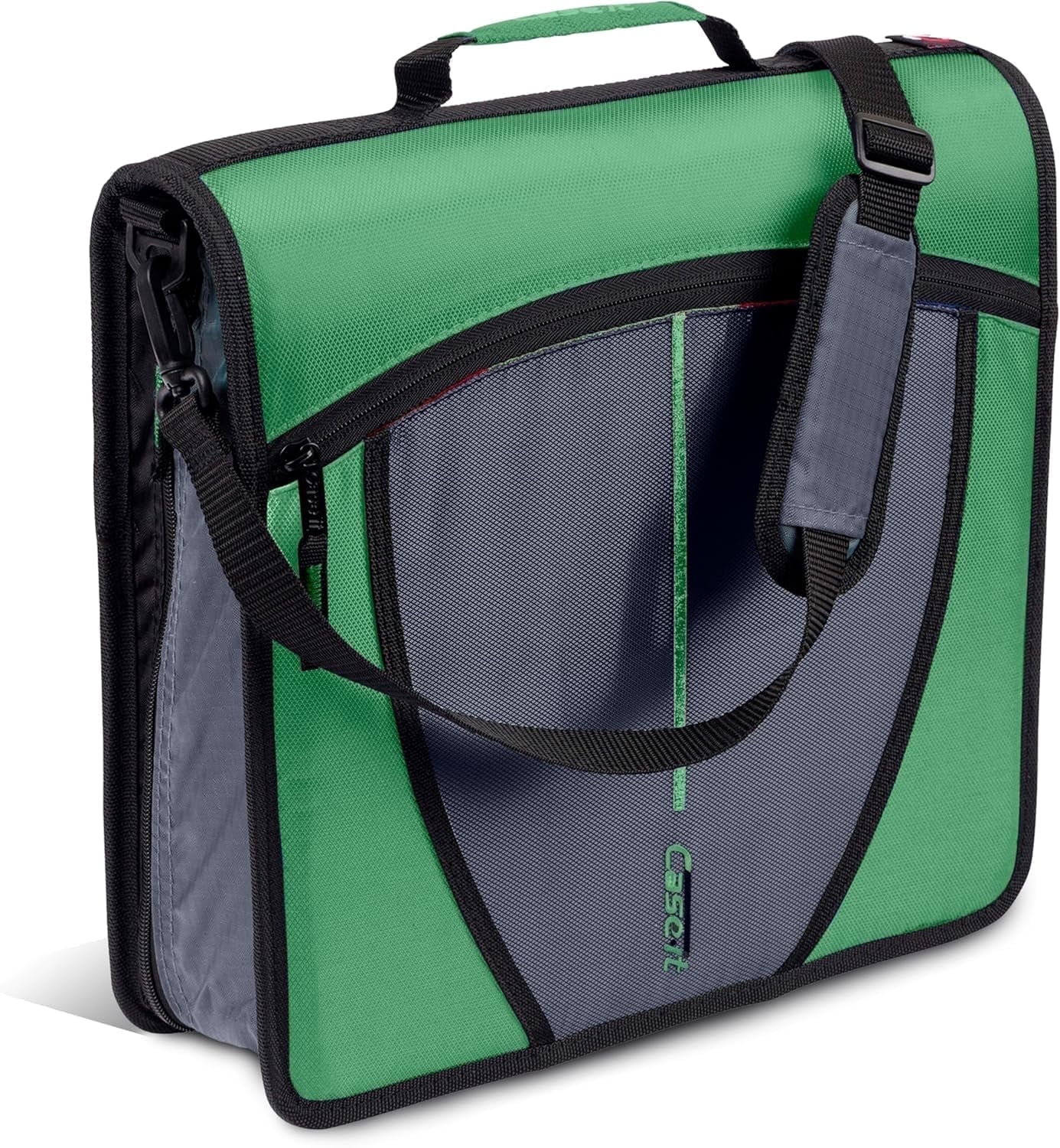 Case-it The Mighty Zip Tab Zipper Binder - 3 inch O-Rings - 5 Color Tab ...