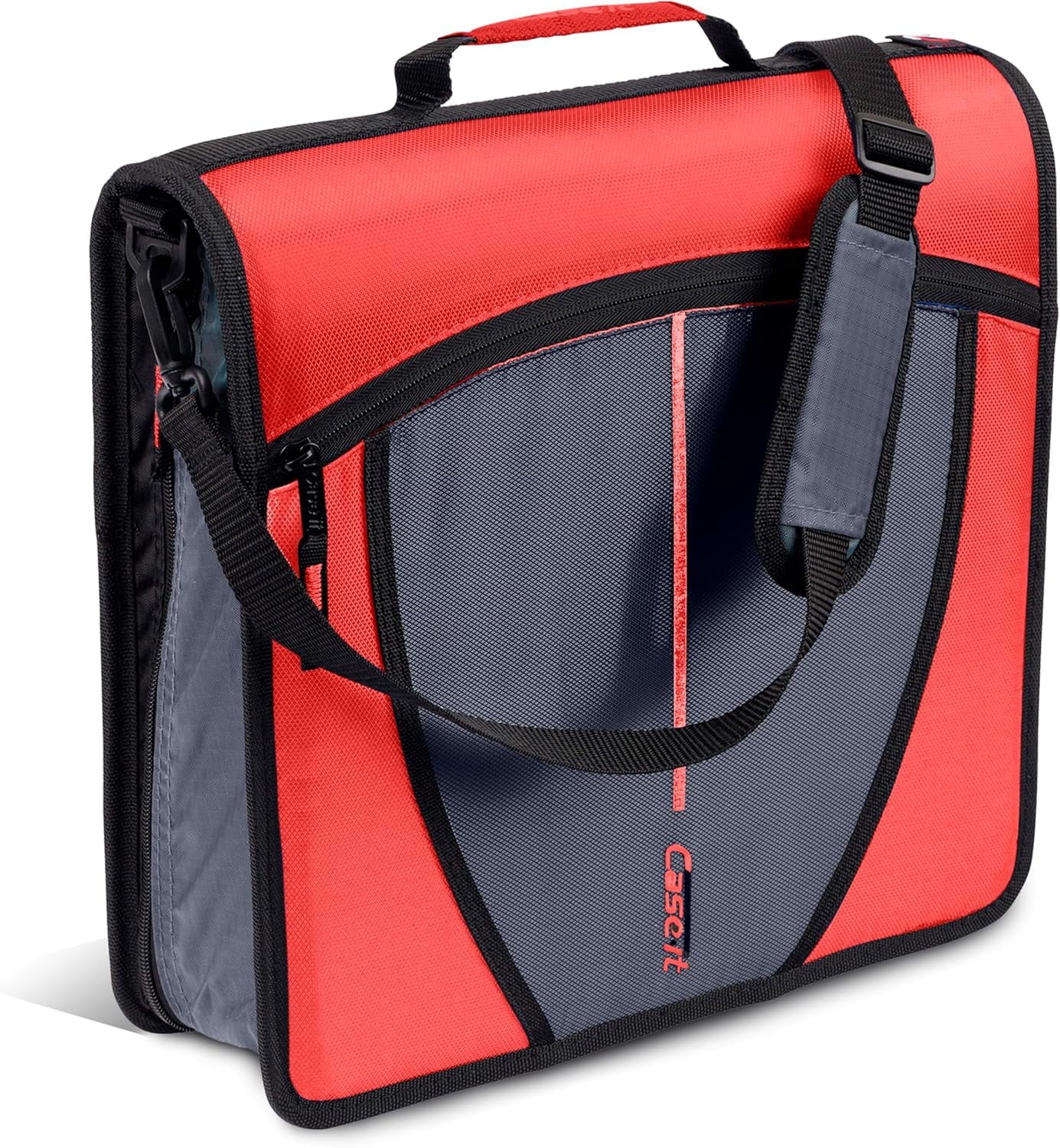 Case-it The Mighty Zip Tab Zipper Binder - 3 Inch O-Rings - 5 Color Tab ...