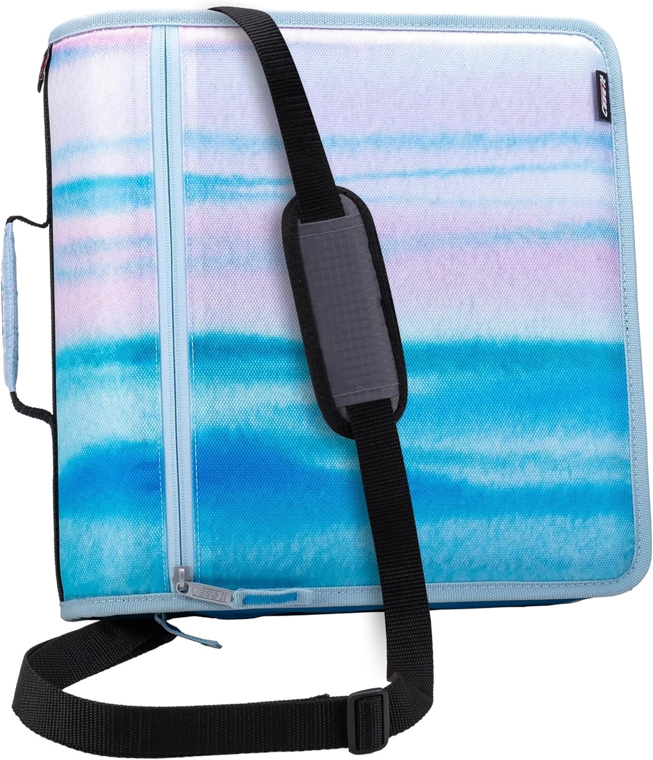 Case-it The Mighty Zip Tab Zipper Binder - 3 Inch O-Rings - 5 Color Tab ...