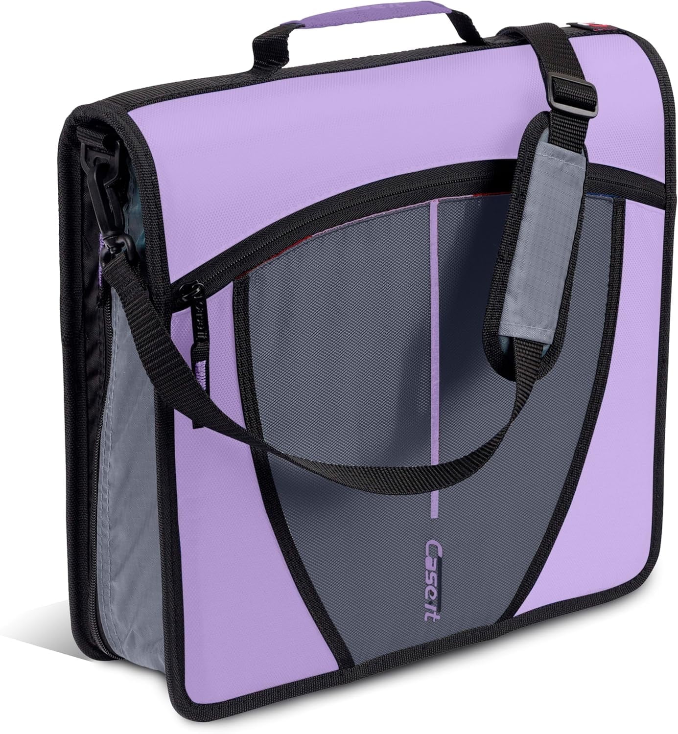 Case-it The Mighty Zip Tab Zipper Binder - 3 Inch O-Rings - 5 Color Tab ...