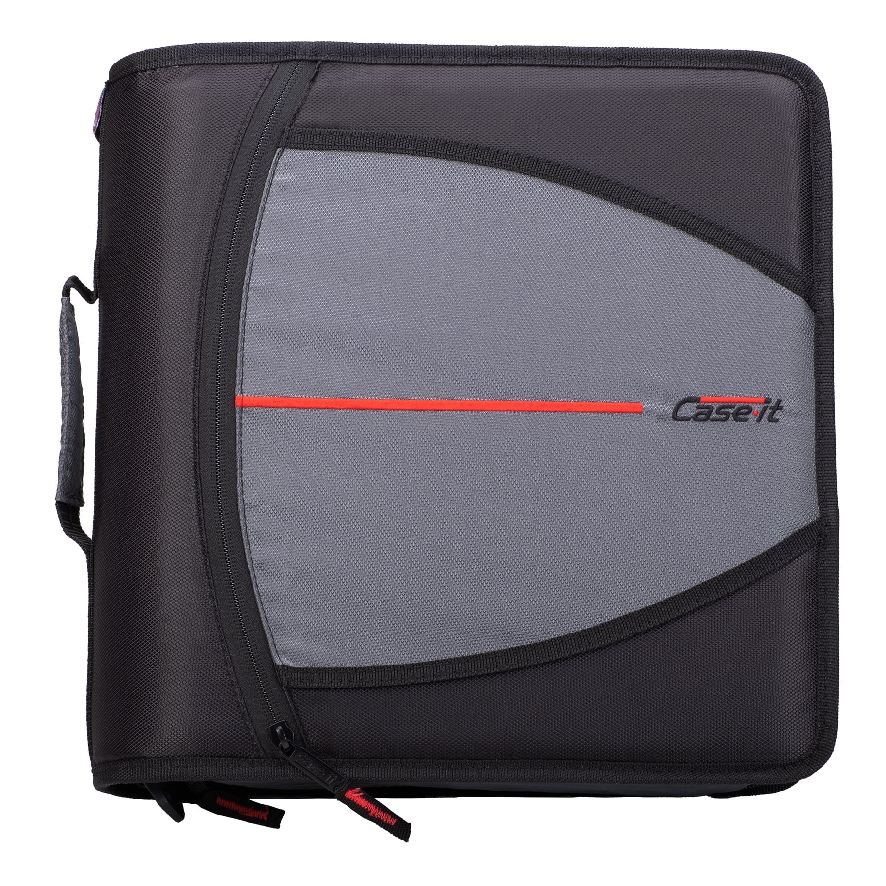 "Case-it Mighty Zip Tab 3"" O-Ring Zipper Binder, Expandable Pockets, 5 ...