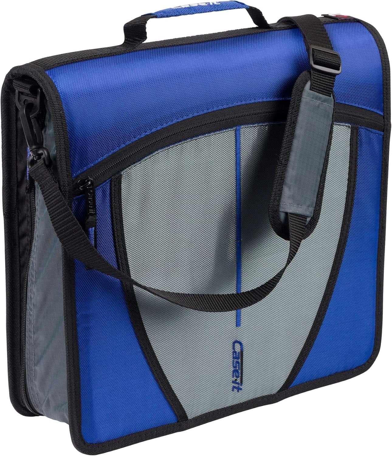 "Case-it Mighty Zip Tab Expandable Zipper Binder, 3"" O-Ring, 5-Color ...