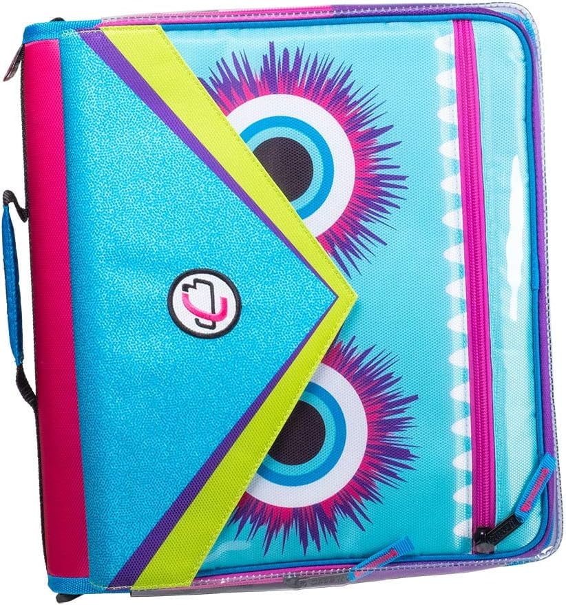 Case-It Monster Eye 2-Inch Zipper Binder with Removable Laptop Sleeve ...