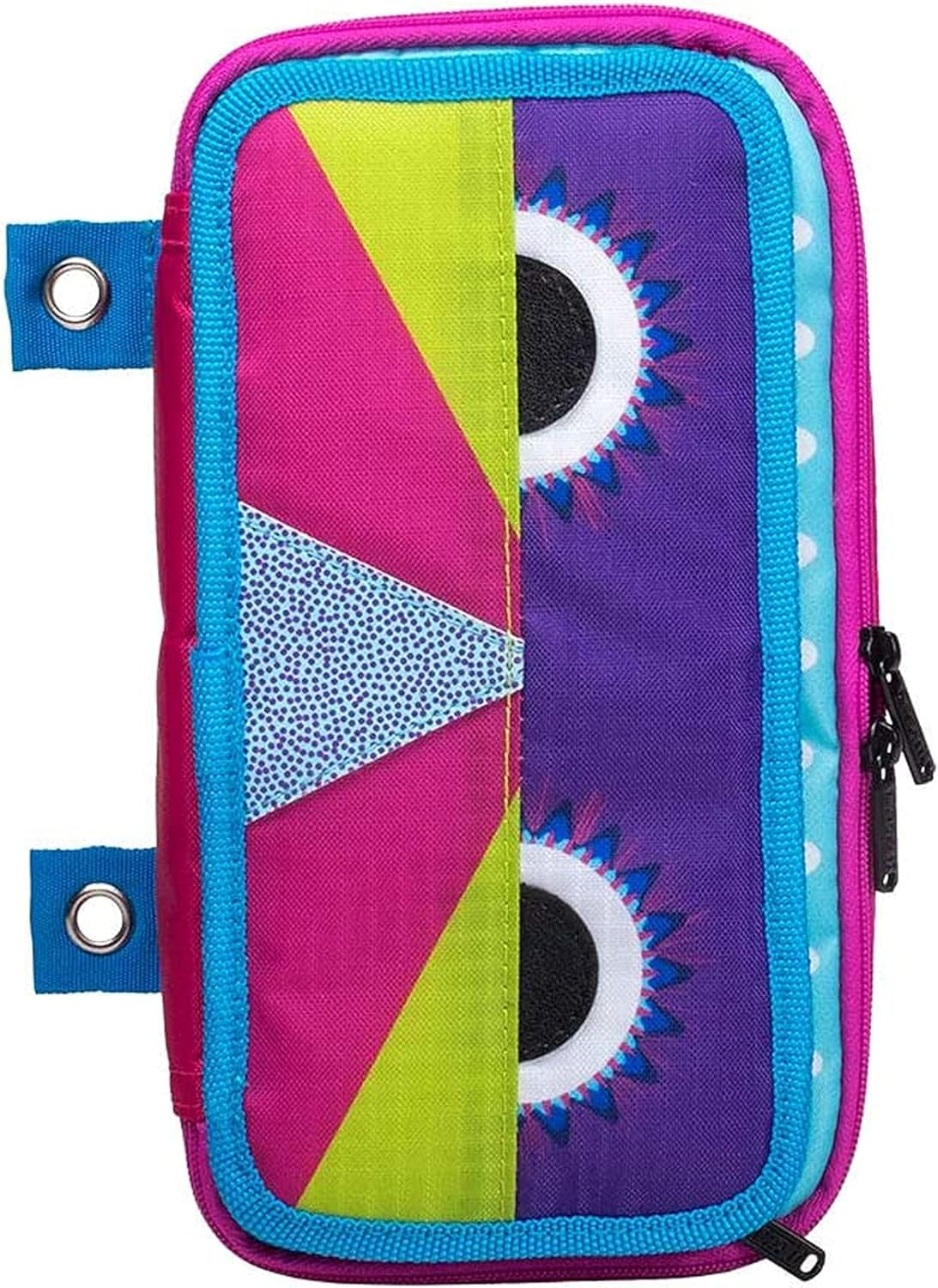 Case-it PLP-120-ME Monster Eye Zipper Pencil Case Phone Pouch with ...