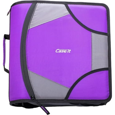 Case it Z-176 1 1/2 Black 2-in-1 Zipper Binder - Walmart.com