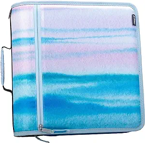 Case-it The Mighty Zip Tab Zipper Binder - 3 Inch O-Rings - 5 Color Tab ...