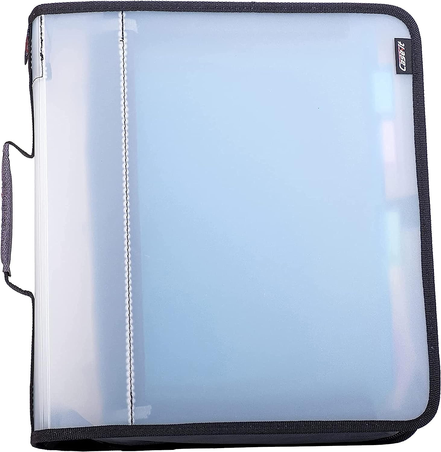 "Case-it Large Translucent Go Tab Zipper Binder, 2"" O-Ring, 5-Color ...