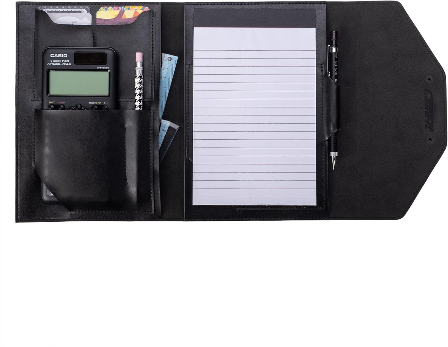 Case-it Tycoon Mini Padfolio Portfolio with Letter Size Writing Pad ...