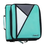 Case-It Universal 2-Inch O-Ring Zipper Binder with Computer Pocket ...