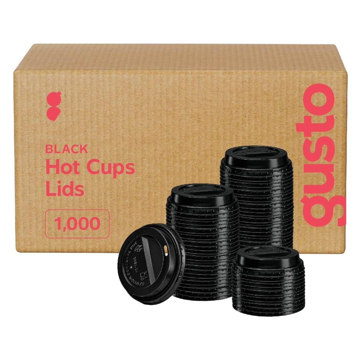[Case of 1,000] Disposable Plastic Dome Lids for 10, 12, 16, & 20 oz ...