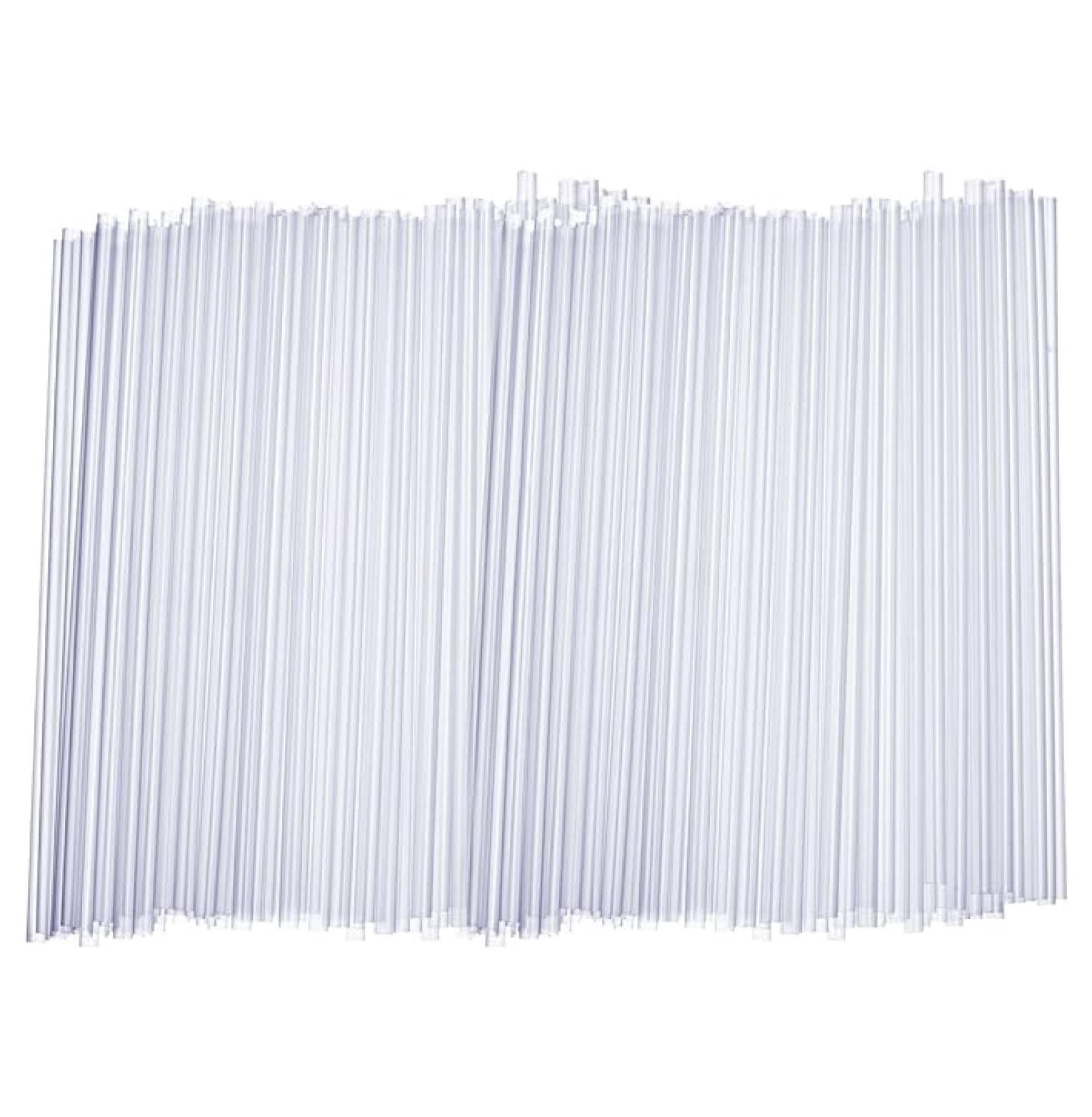 [Case of 10,000] 7.75"High Clear Straws, Disposable Plastic Drinking ...