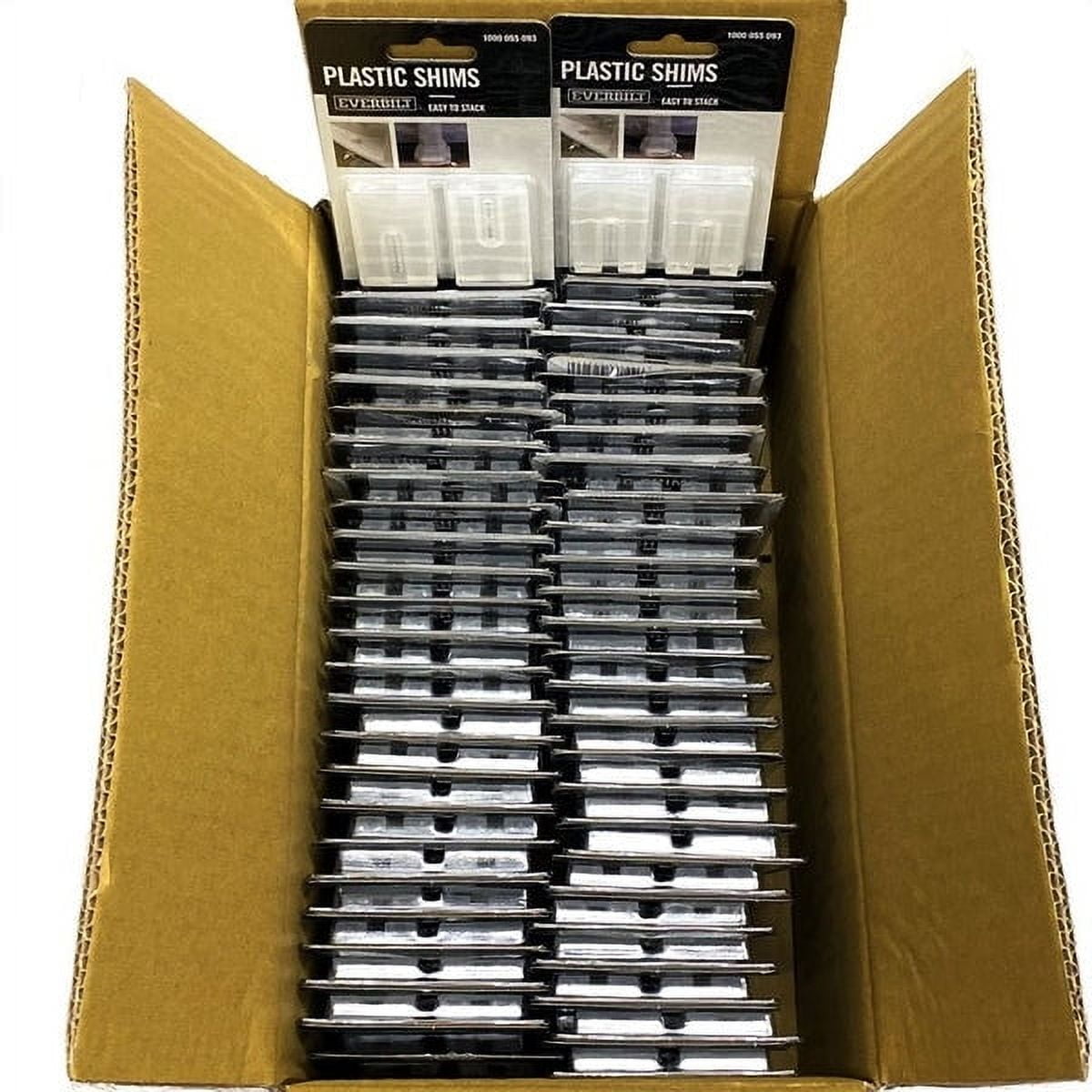 Case of 100 - Everbilt Plastic Shims - 2" (4 Pack) Easy to Stack ...