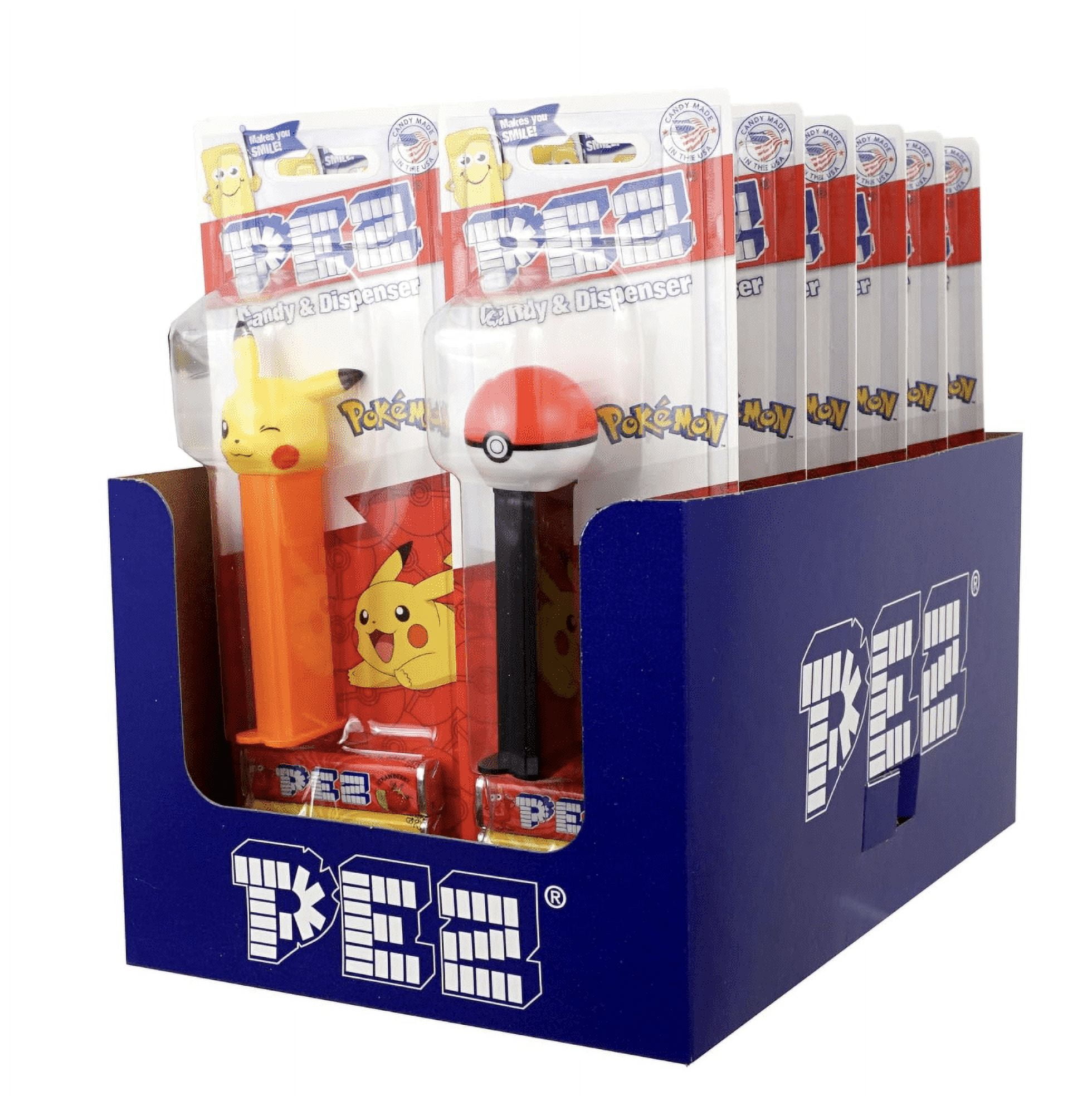 PEZ Pokemon Candy Dispensers, 12 Pack, Plastic, Includes 3 Candy ...