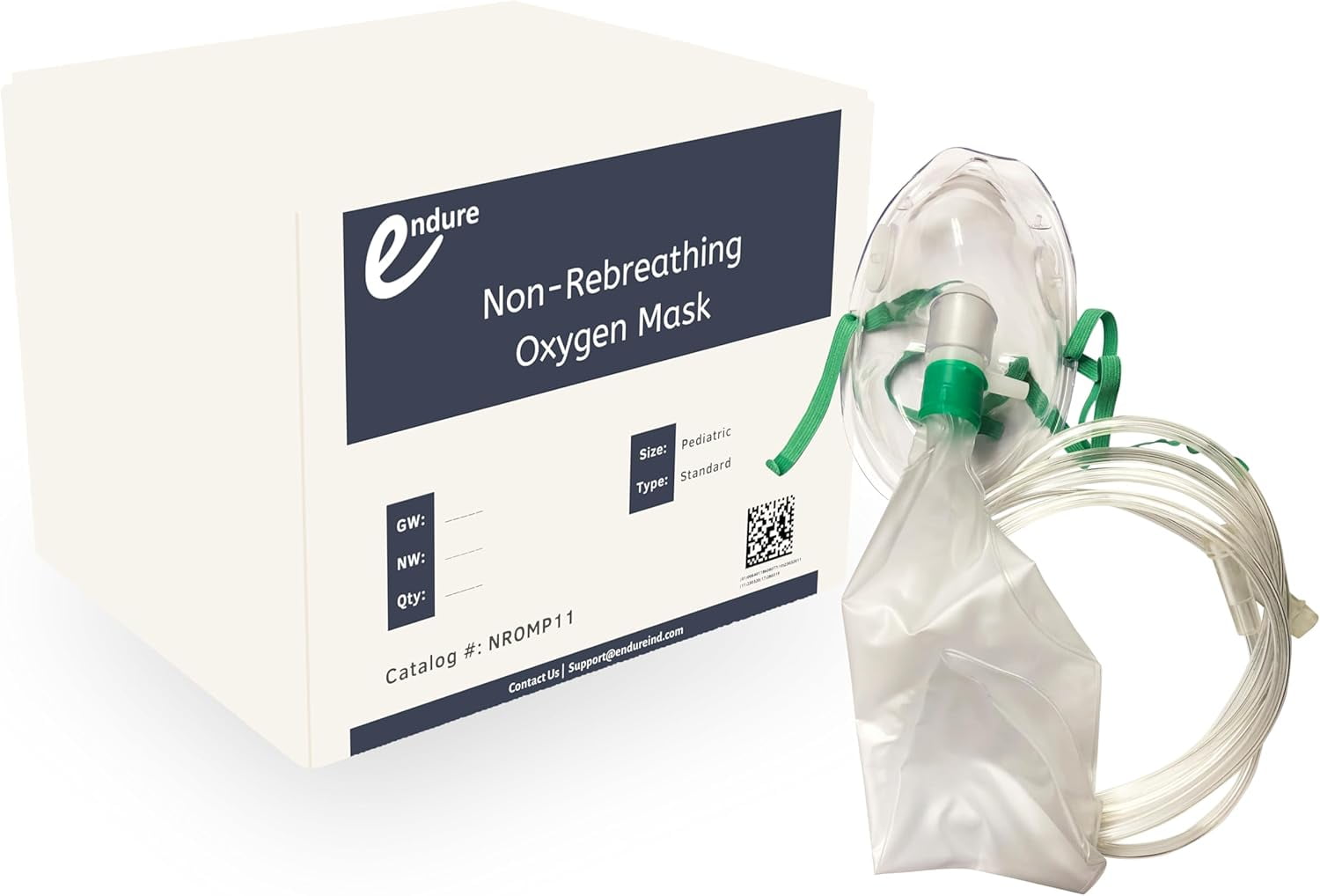 Case of 40 Standard Non-Rebreathing Oxygen Mask, Rebreather Oxygen Mask ...